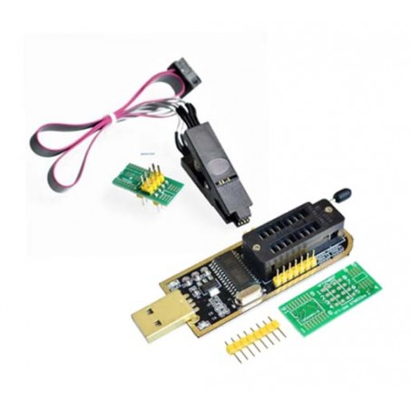 CH341A Mini Programmer and test clips